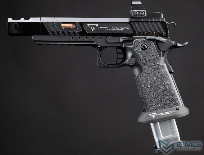 EMG/TTI Licensed 2011 Combat Master Alpha Optic Ready GBB Airsoft Pist ...