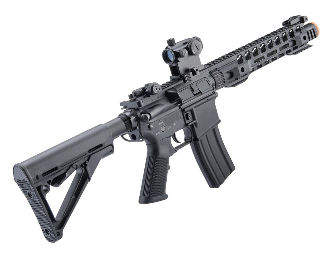 Double Bell Precision M4 Airsoft AEG Rifle w/ 12" Skeletonized Handgua ...